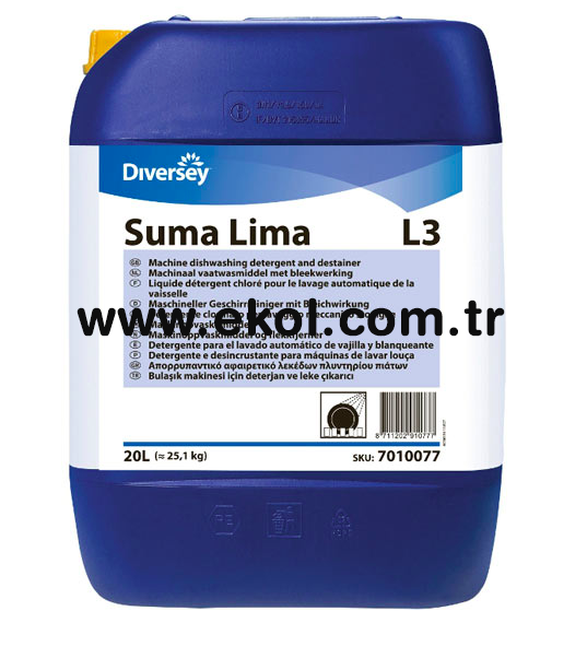 Suma Lima L3 Orta Sert Sular İçin Klor İçeren Sanayi Tipi Bulaşık ...